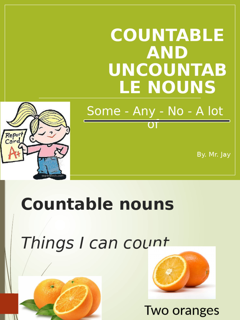 Countable vs Uncountable Nouns Guide | PDF | Noun | Plural