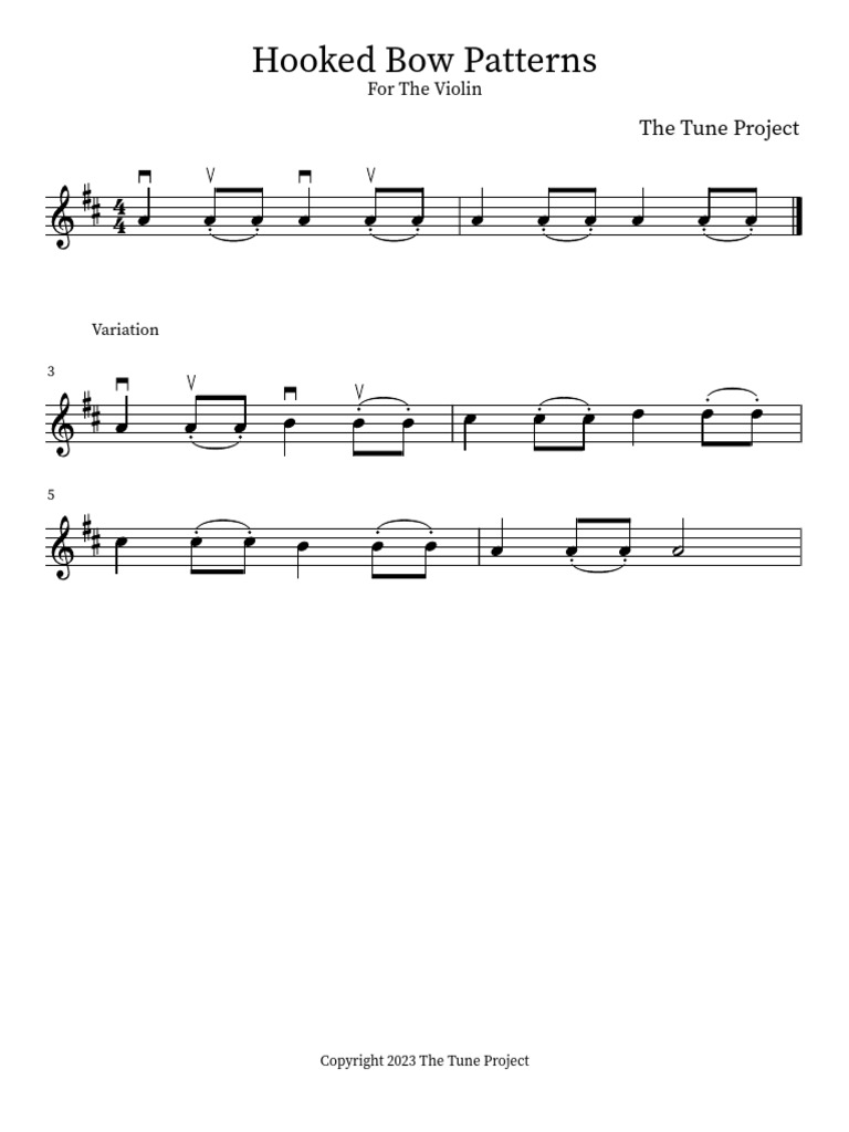 Hooked Bow Patterns | PDF