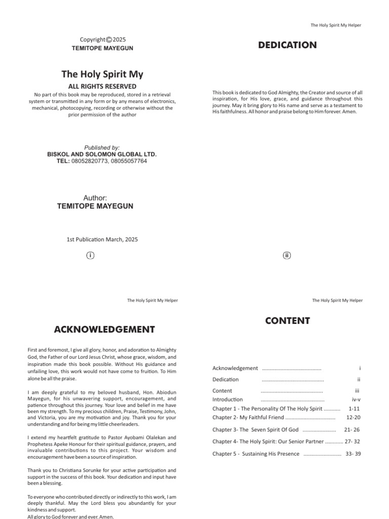 The Holy Spirit as Our Helper | PDF | Holy Spirit | Jesus