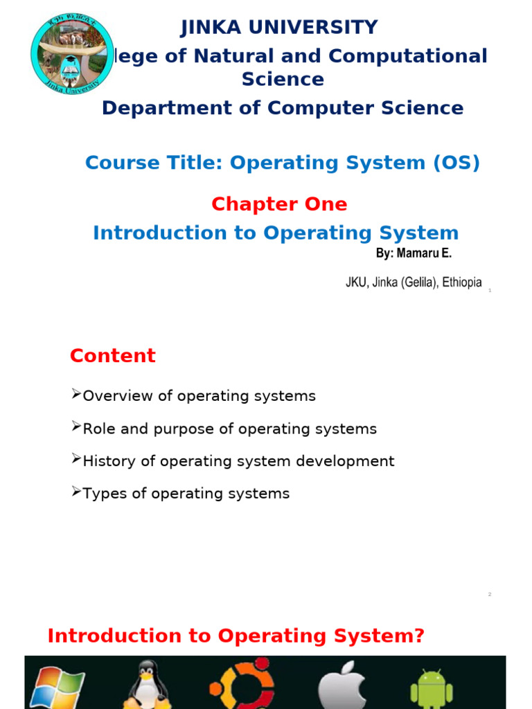 Jinka University College of Natural and Computational Science ...
