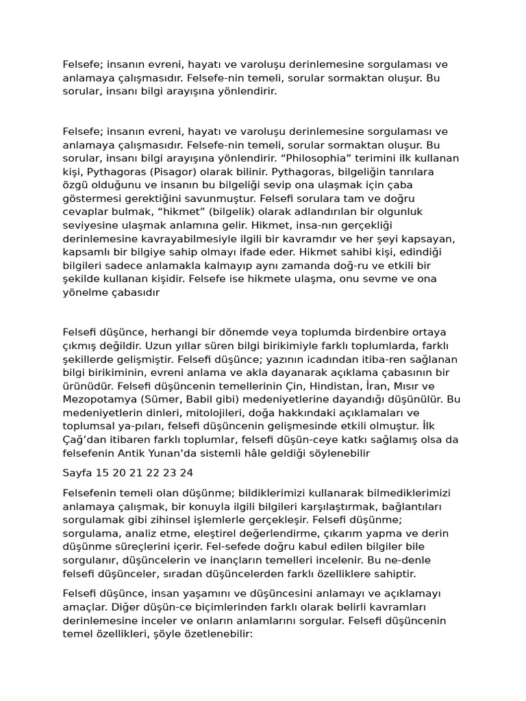 Felsefe | PDF