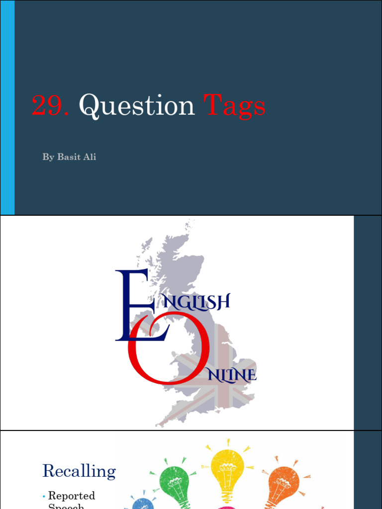 Question Tags | PDF