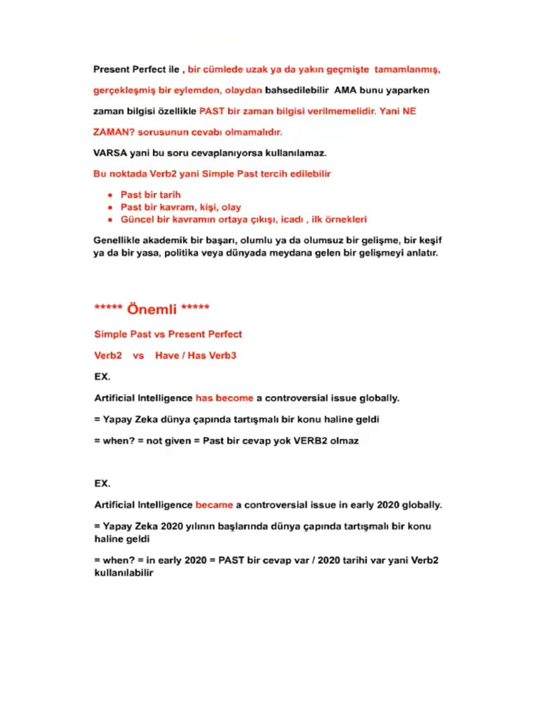 Present Perfect_Present Perf Cont | PDF