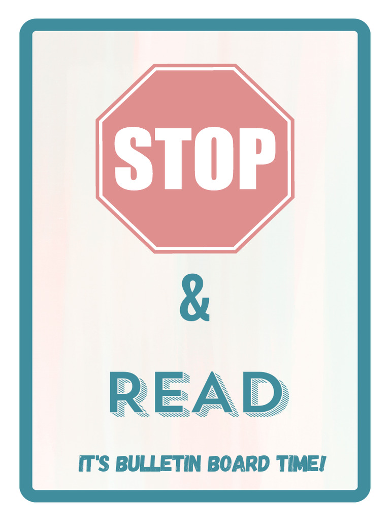 Stop &read | PDF