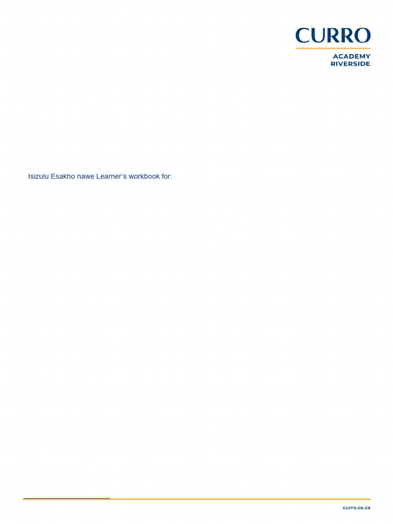 Curro Academy 2024 Workbook Costs | PDF