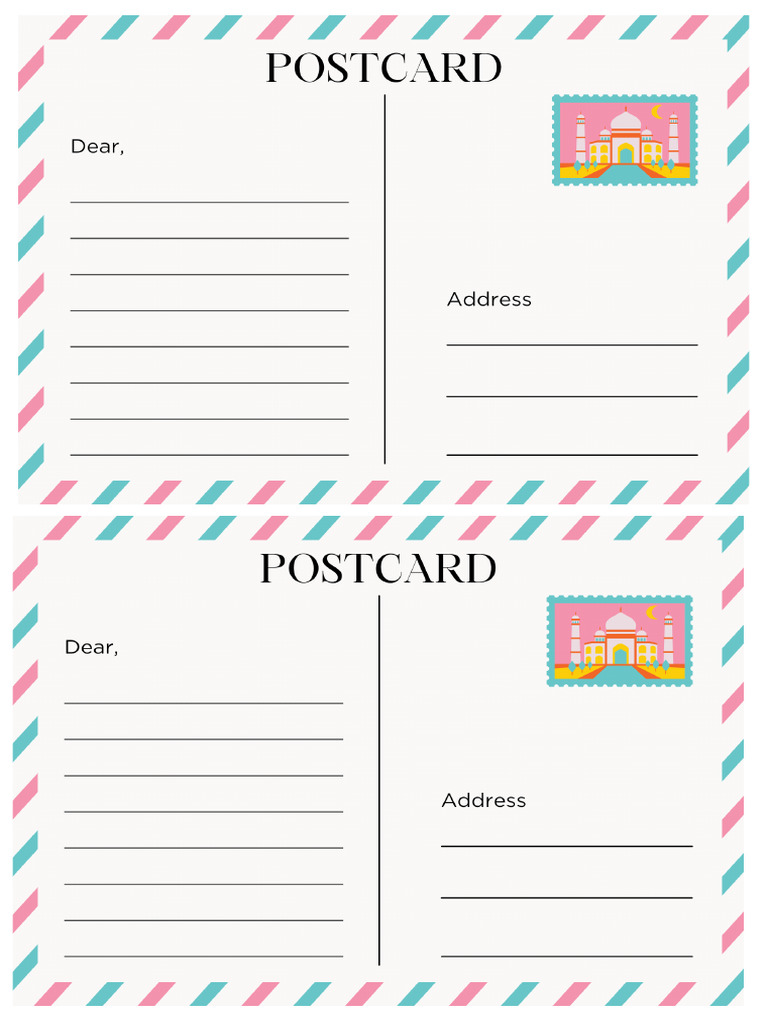Summer Postcard Craft | PDF