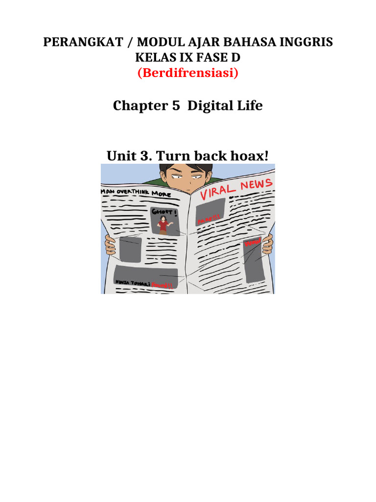 Modul Ajar Chapter 5 Unit 3 Pembelajaran 17 - 18 | PDF