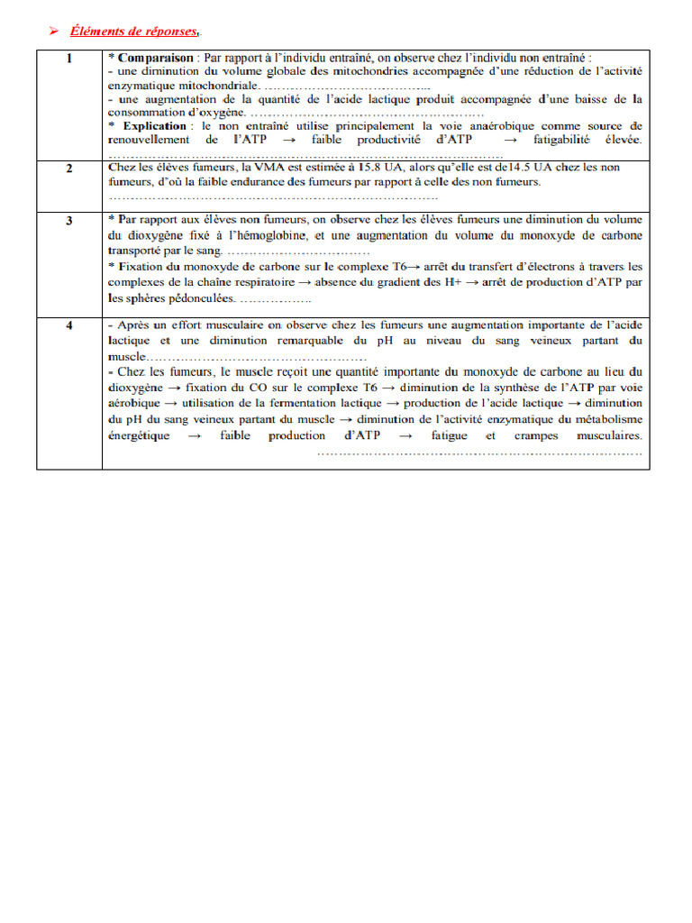 Correction Exercice Muscle d'Apllication | PDF