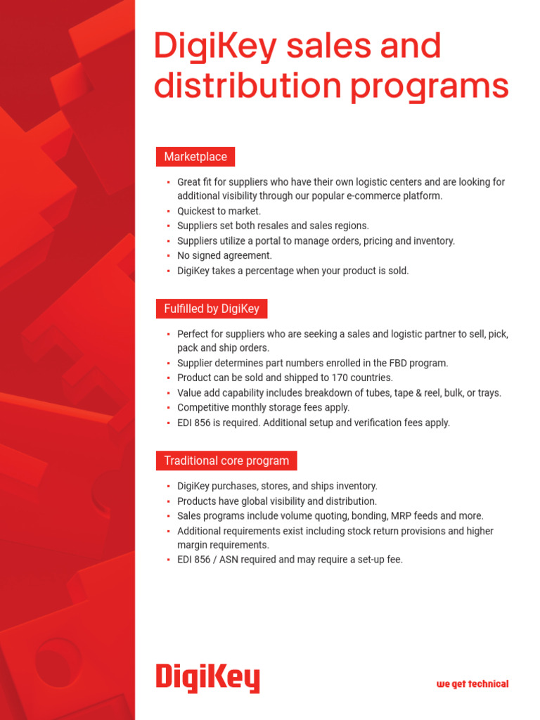 Digikey Sales and Distribution Programs | PDF