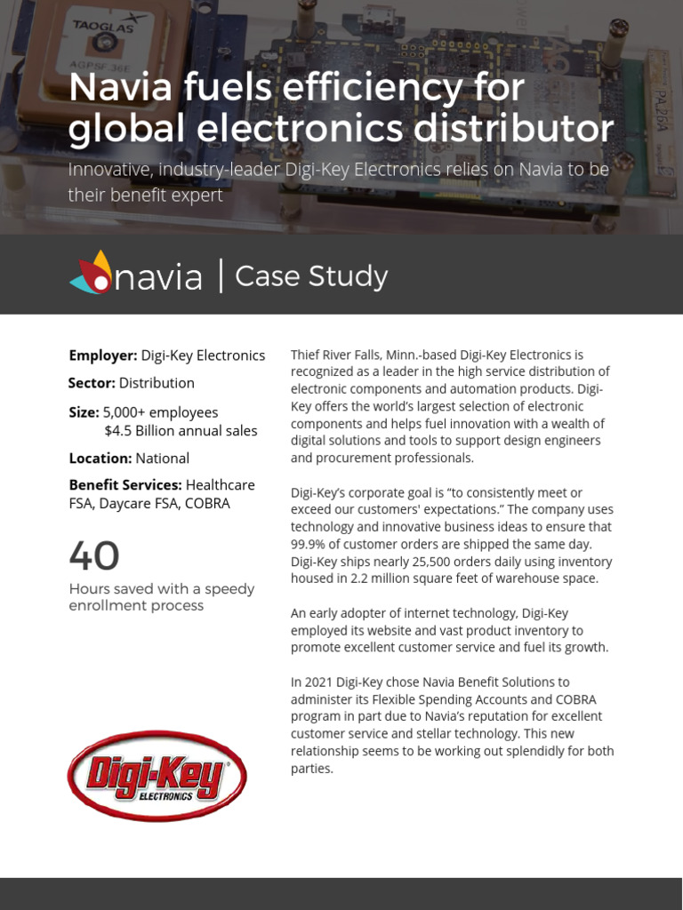 Digi Key Electronics Case Study | PDF | Employment | Inventory