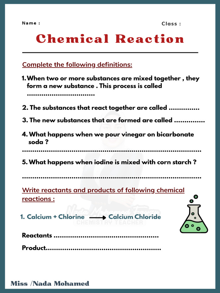 Chemical Reactions and Products Guide | PDF