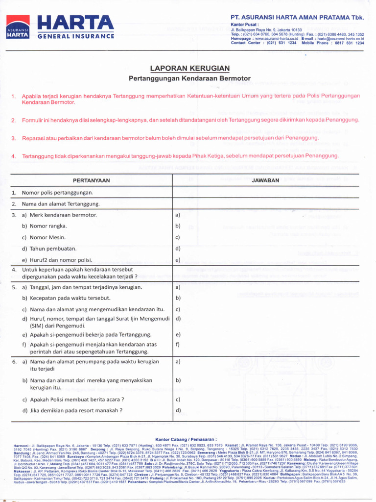 Form Klaim New | PDF