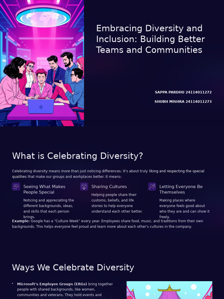 Celebrating Diversity and Inclusion Strategies | PDF | Social ...