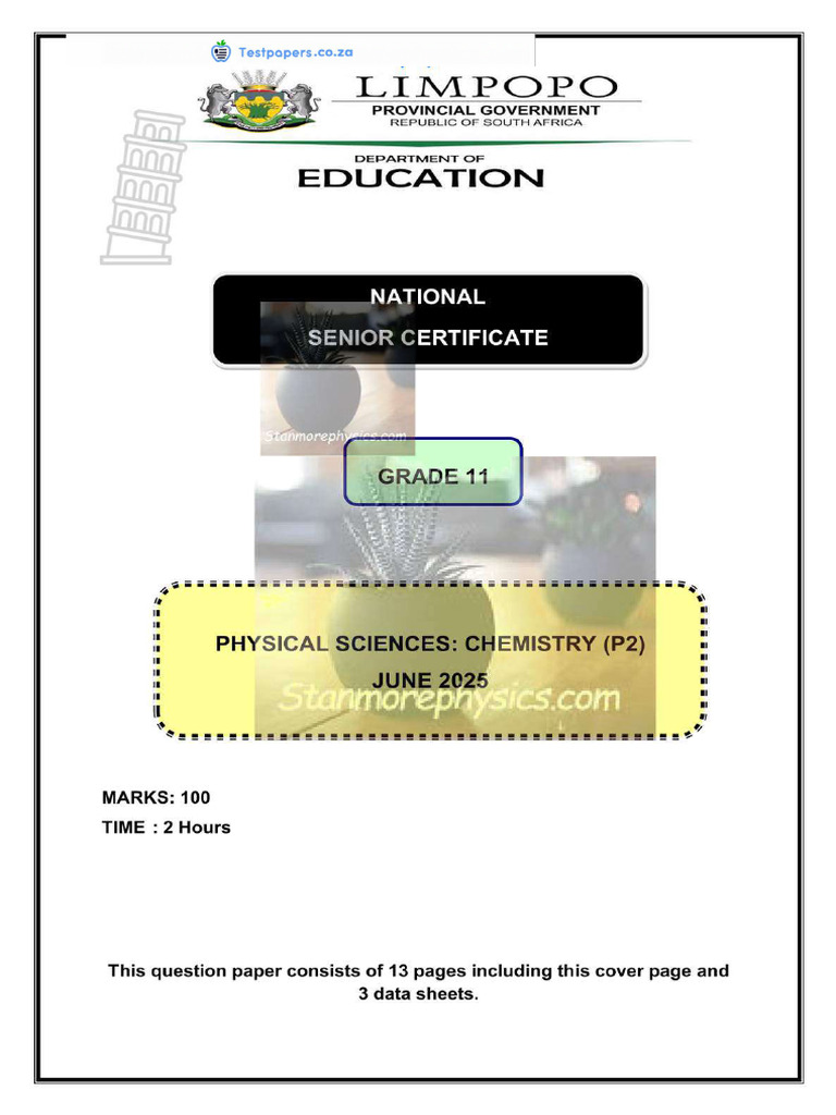 LP Physical Sciences Grade 11 June 2025 P2 and Memo | PDF