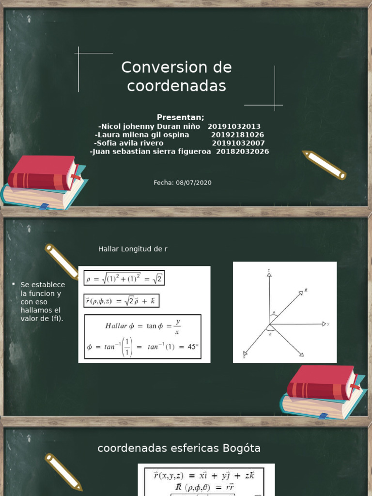 Conversion de Coordenadas | PDF