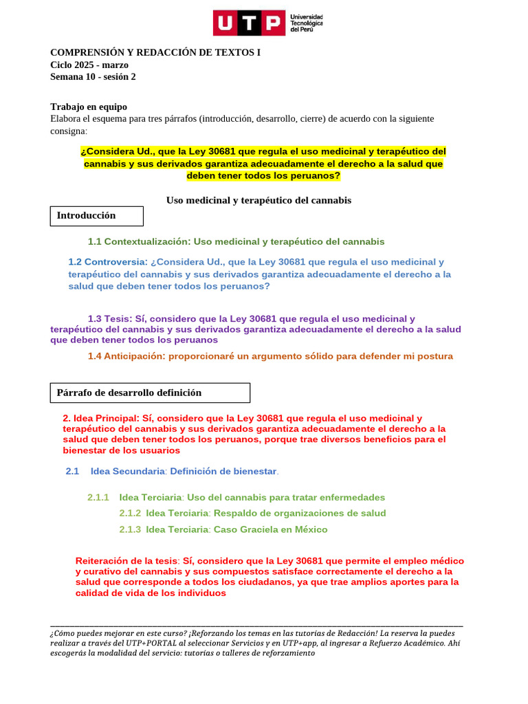 S10.s2-Esquema para TA2 (material) 2025 | PDF | Cannabis medicinal ...