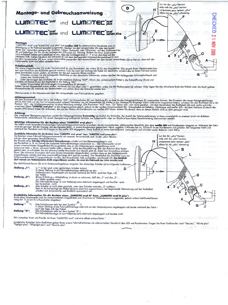 Busch & Muller Oval Light Instructions | PDF