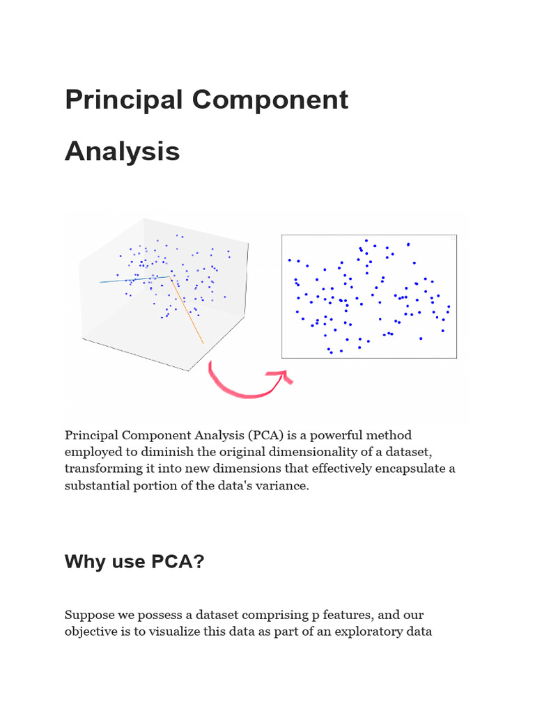 PCA Principal Component Analysis | PDF | Principal Component Analysis | Variance