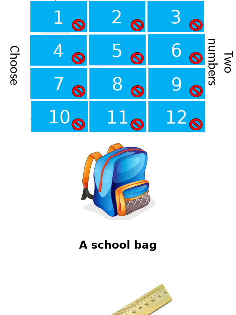 Objects Memory Game 2 | PDF