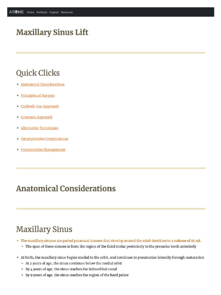 Sinus Lift | PDF | Surgical Specialties | Primate Anatomy