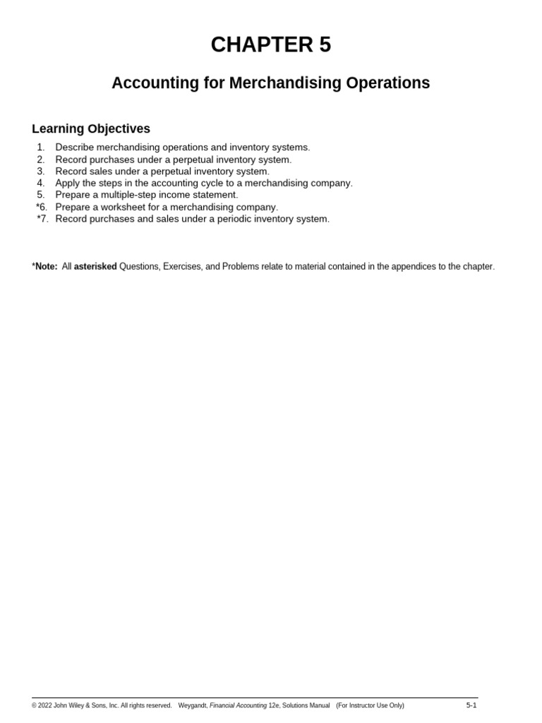 Merchandising Operations Accounting Guide | PDF | Debits And Credits ...
