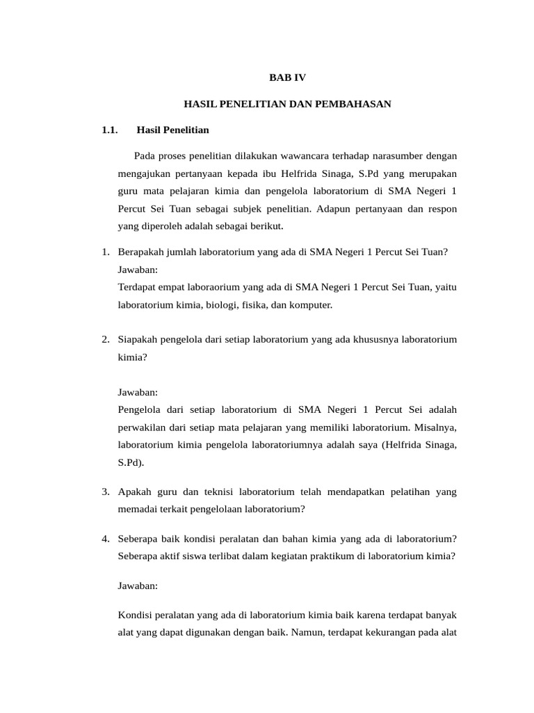 BAB IV PENGELOLAAN LAB | PDF