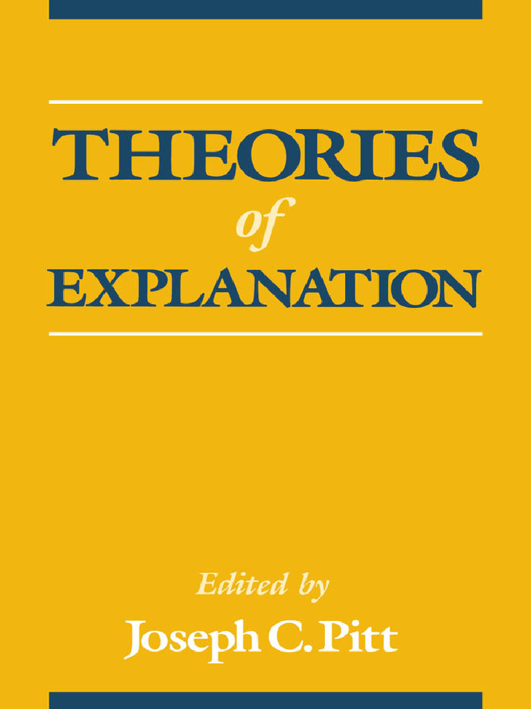 Theories of Scientific Explanation | PDF | Knowledge | Science