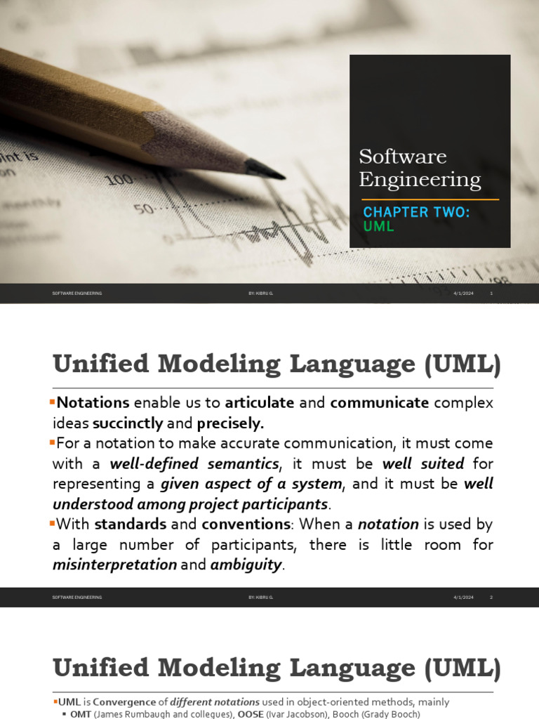 SW Eng Course Chapter 2 UML Part I | PDF | Use Case | Unified Modeling Language