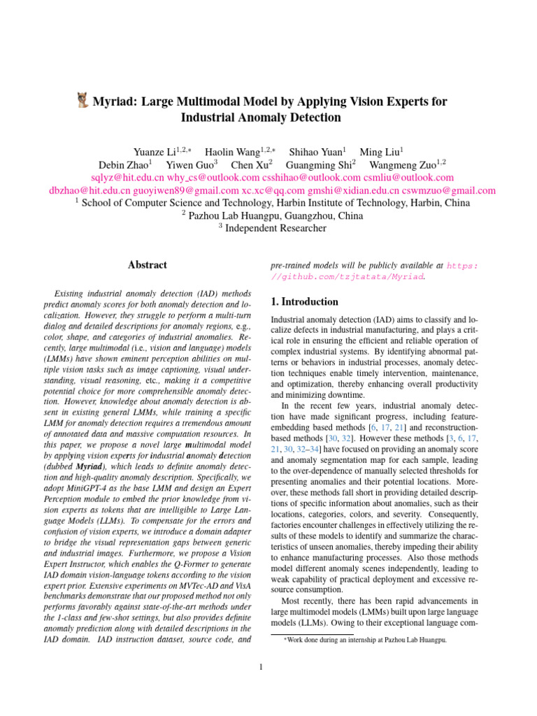 01-Myriad Large Multimodal Model | PDF | Visual Perception | Cognitive ...