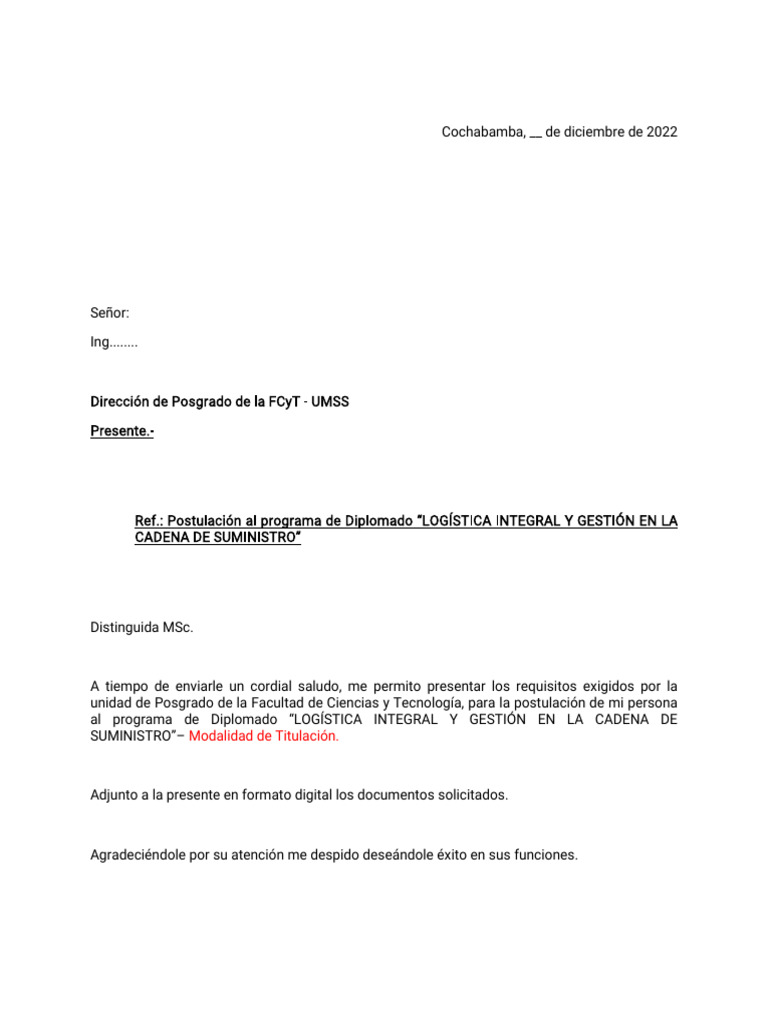 Carta Solicitud Titulación - Wps Office | PDF