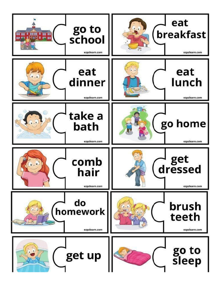 Vocabulary Daily Routine | PDF
