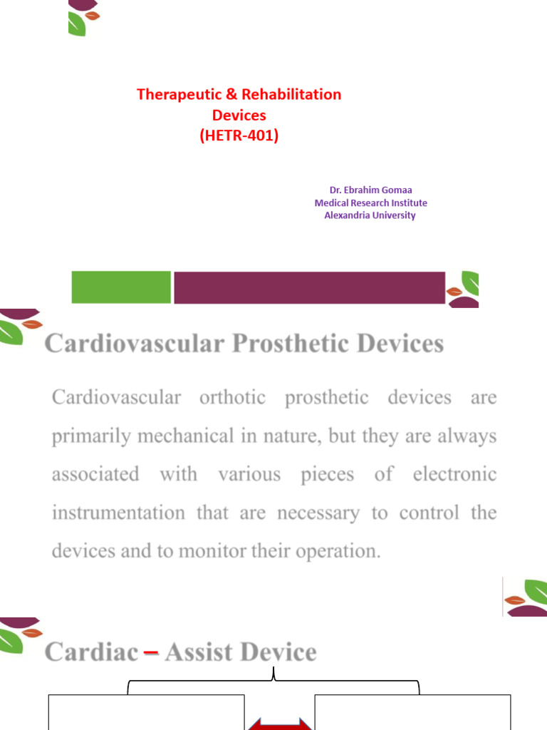 Week 5 Cardiac - Assist Device | PDF | Heart | Ventricle (Heart)
