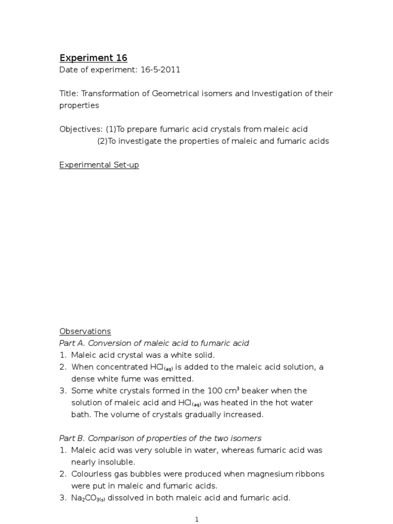 Experiment 16 | PDF | Chemical Polarity | Intermolecular Force