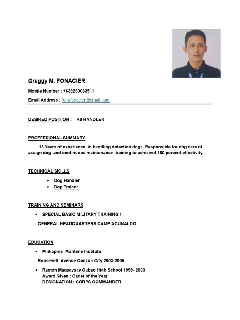 Resume Greg New2024 | PDF