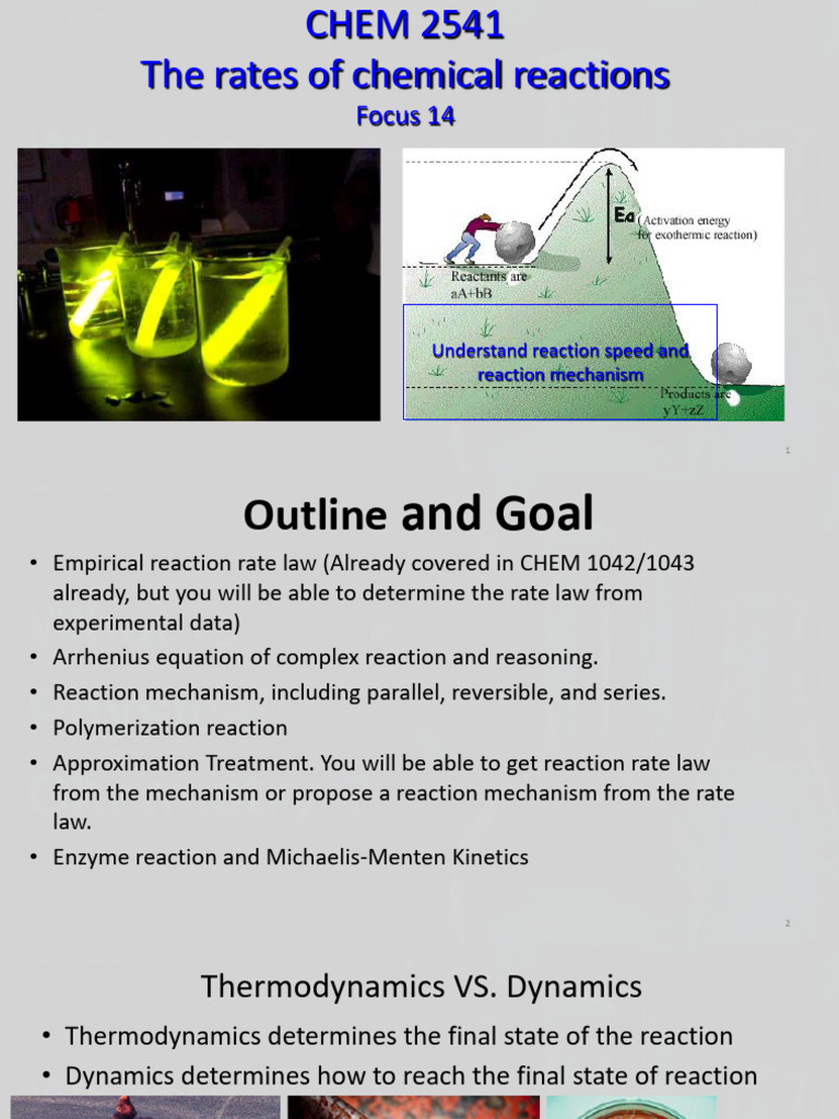05 Reaction Dynamics - 2023 | PDF | Reaction Rate | Chemical Reactions