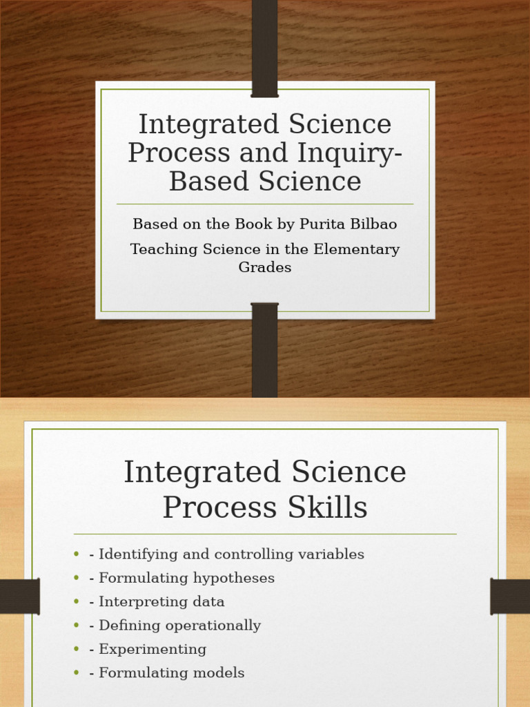 Integrated Science Process and Inquiry Based Science | PDF