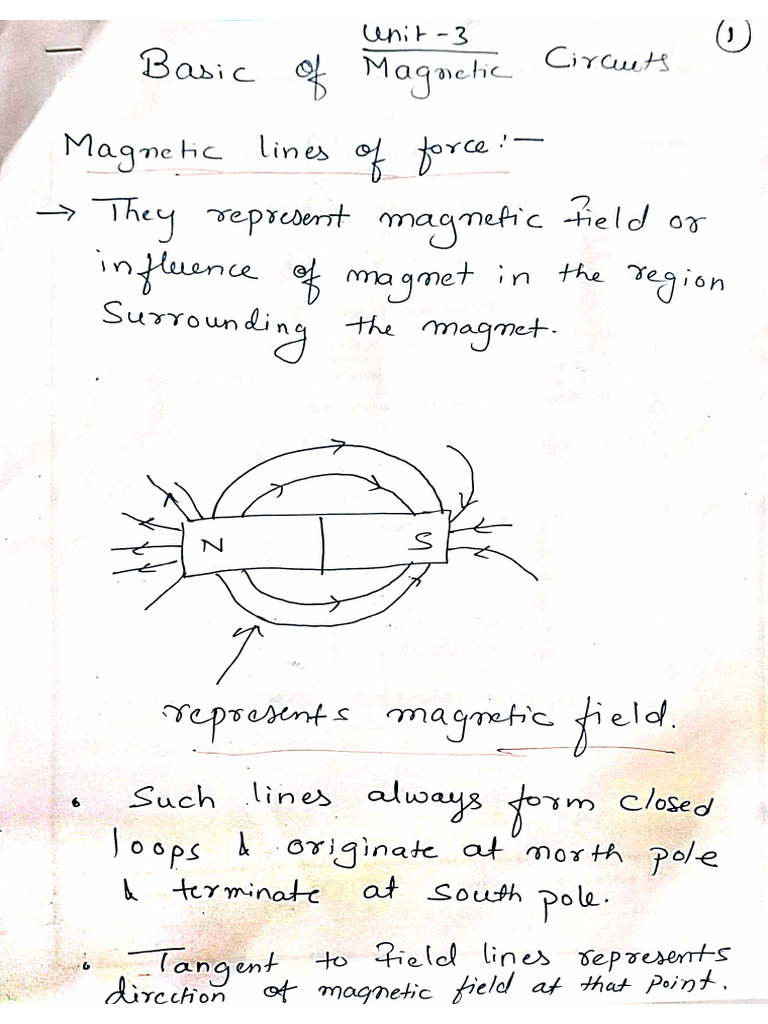 Magnetic Circuits Lecture-1 | PDF