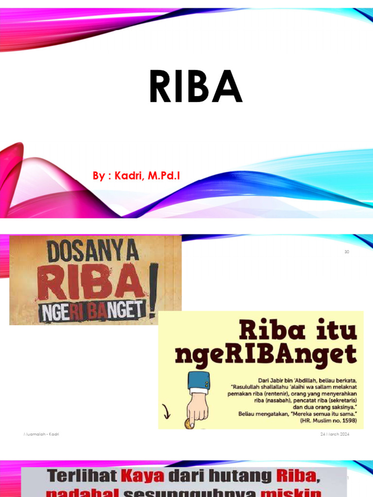 Pengertian dan Jenis Riba dalam Islam | PDF