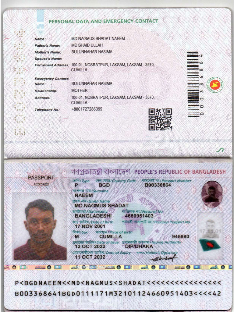 Naeem Passport | PDF