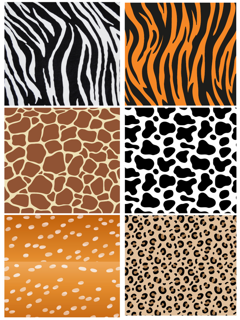 DIY Animal Skin Pattern Matching Cards FREE Printables | PDF