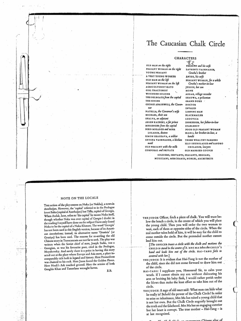 Caucasian Chalk Circle(1) | PDF