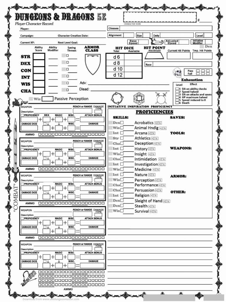 Character Sheet Multiclass | PDF