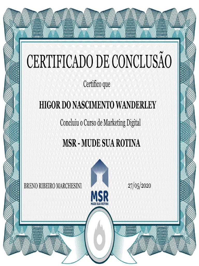 Certificado MSR | PDF