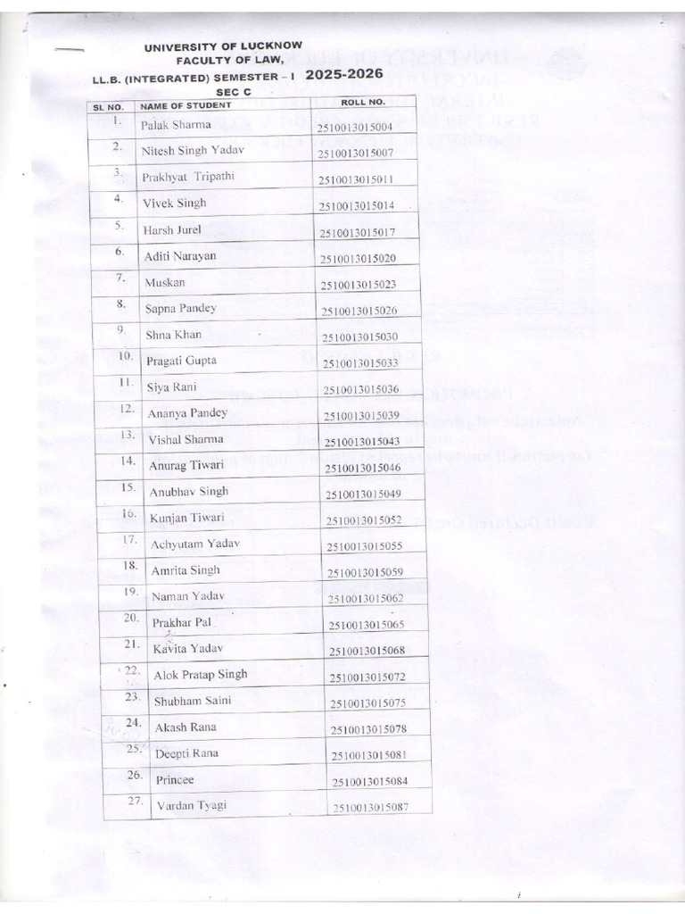 Semester I Session C | PDF
