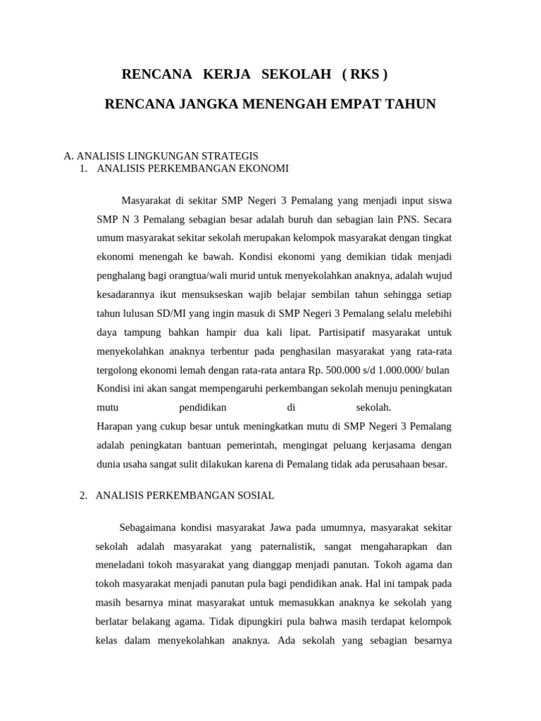 Contoh Rks | PDF