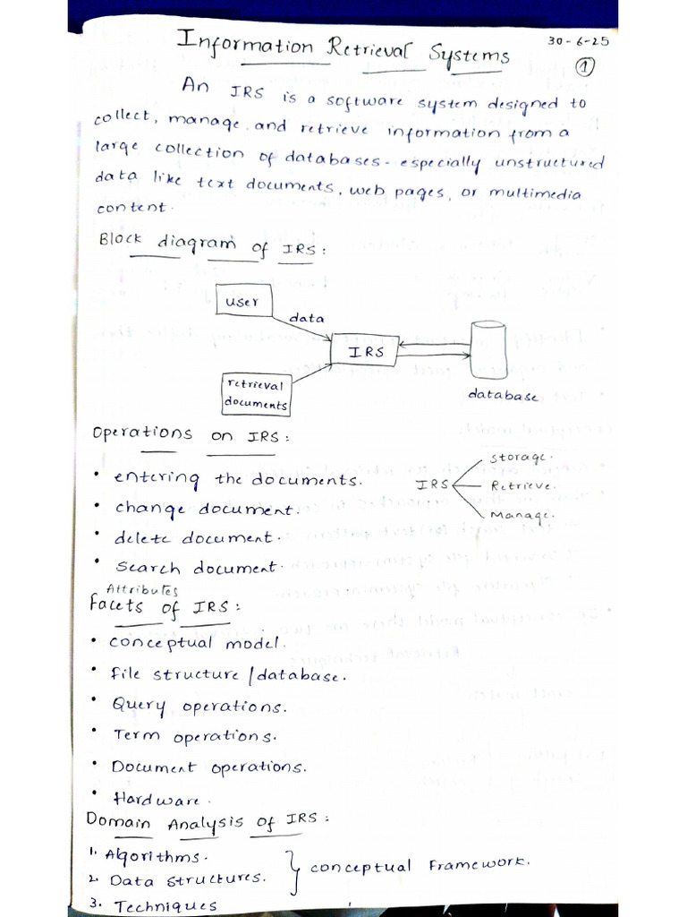 IRS Unit-1 | PDF