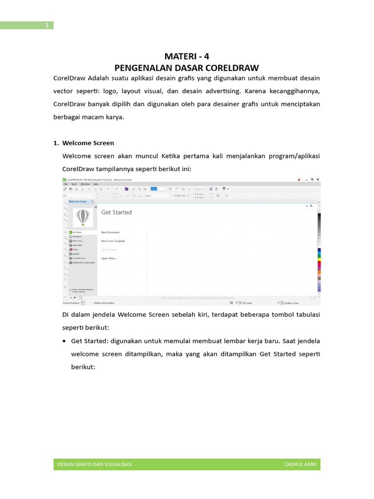 Panduan Dasar CorelDraw untuk Desainer | PDF