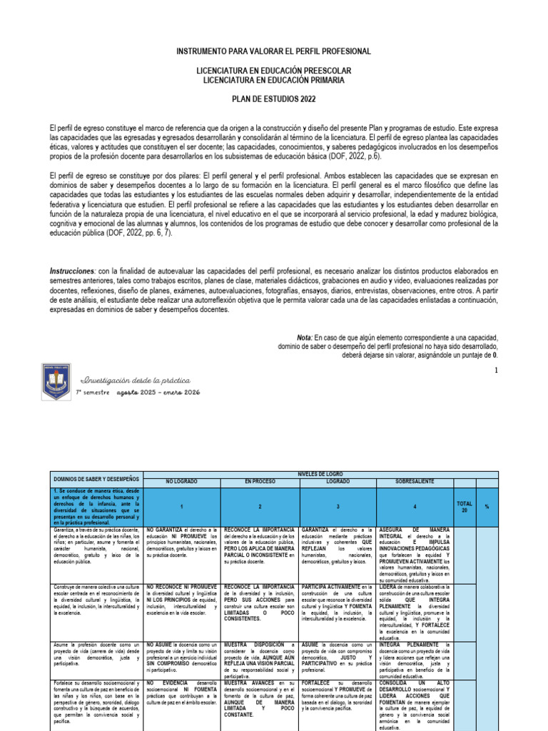 TT Autoevaluación 25-26 | PDF | Aprendizaje | Pedagogía