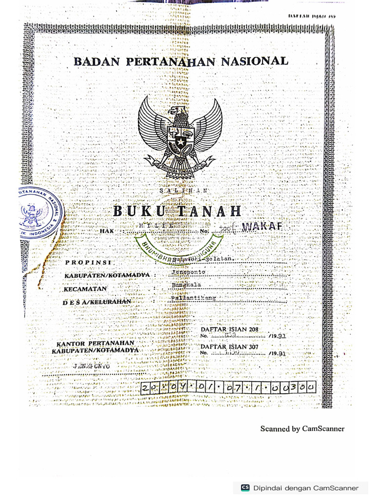 Buku Tanah | PDF