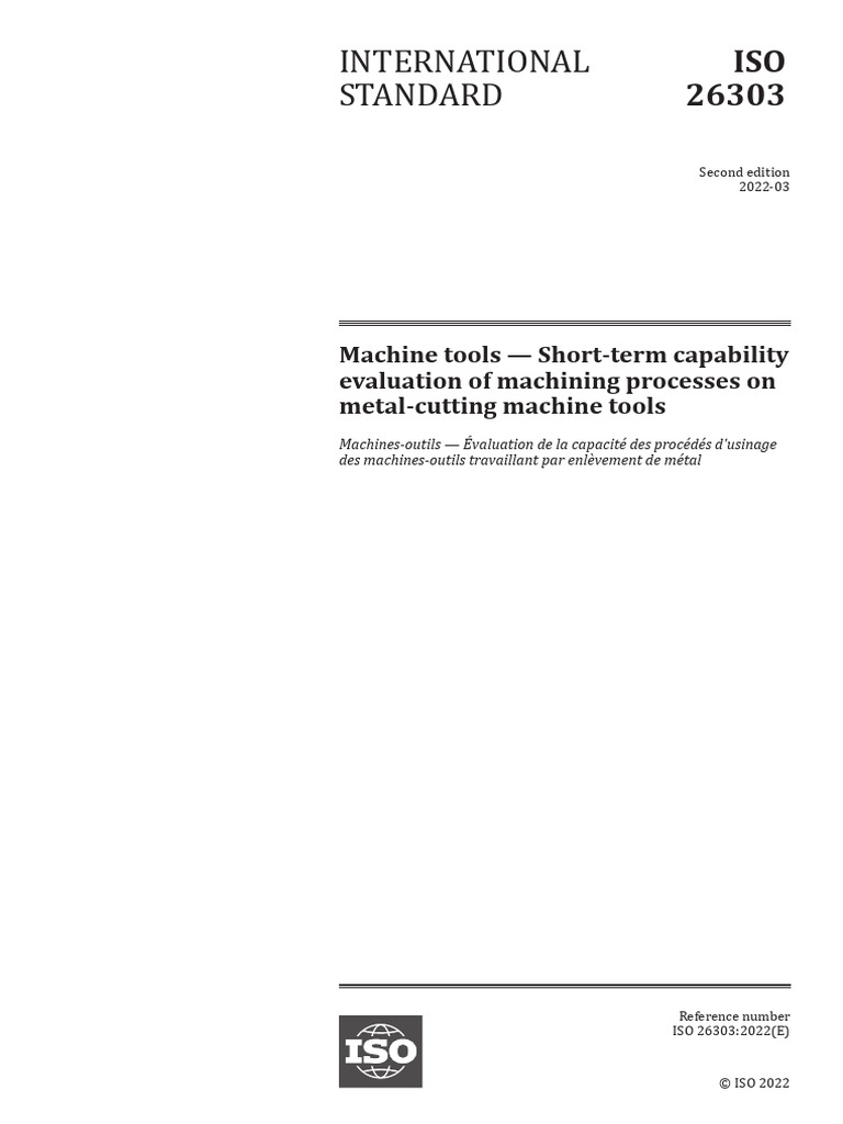 Short-Term Capability Evaluation ISO 26303 | PDF | Engineering ...